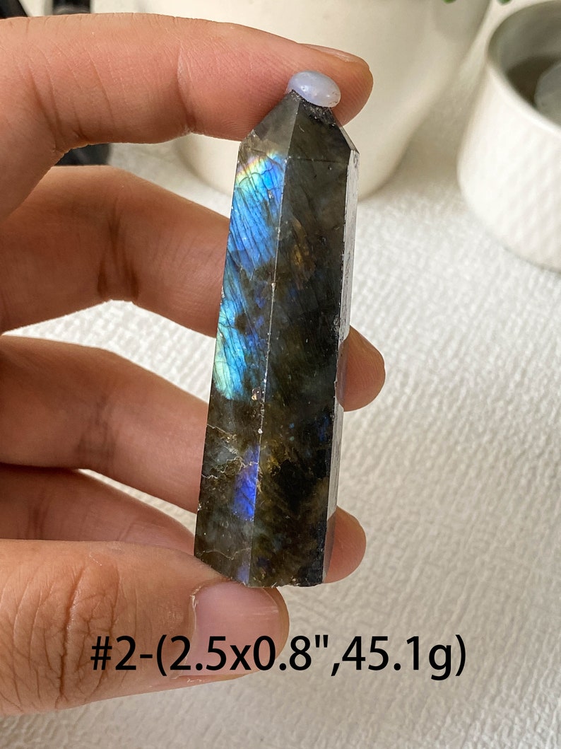 Blue Flash Labradorite Crystal Tower , Crystal Tower , Healing Crystal ...