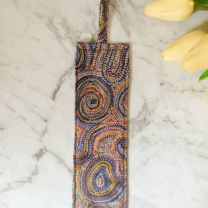 Aboriginal Dot Art Fabric Bookmark/ Indigenous Art Bookmarks/ Book ...