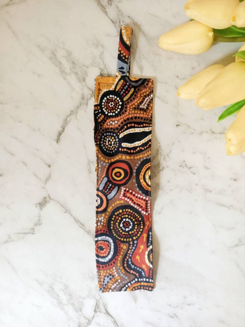 Aboriginal Dot Art Fabric Bookmark/ Indigenous Art Bookmarks/ Book ...