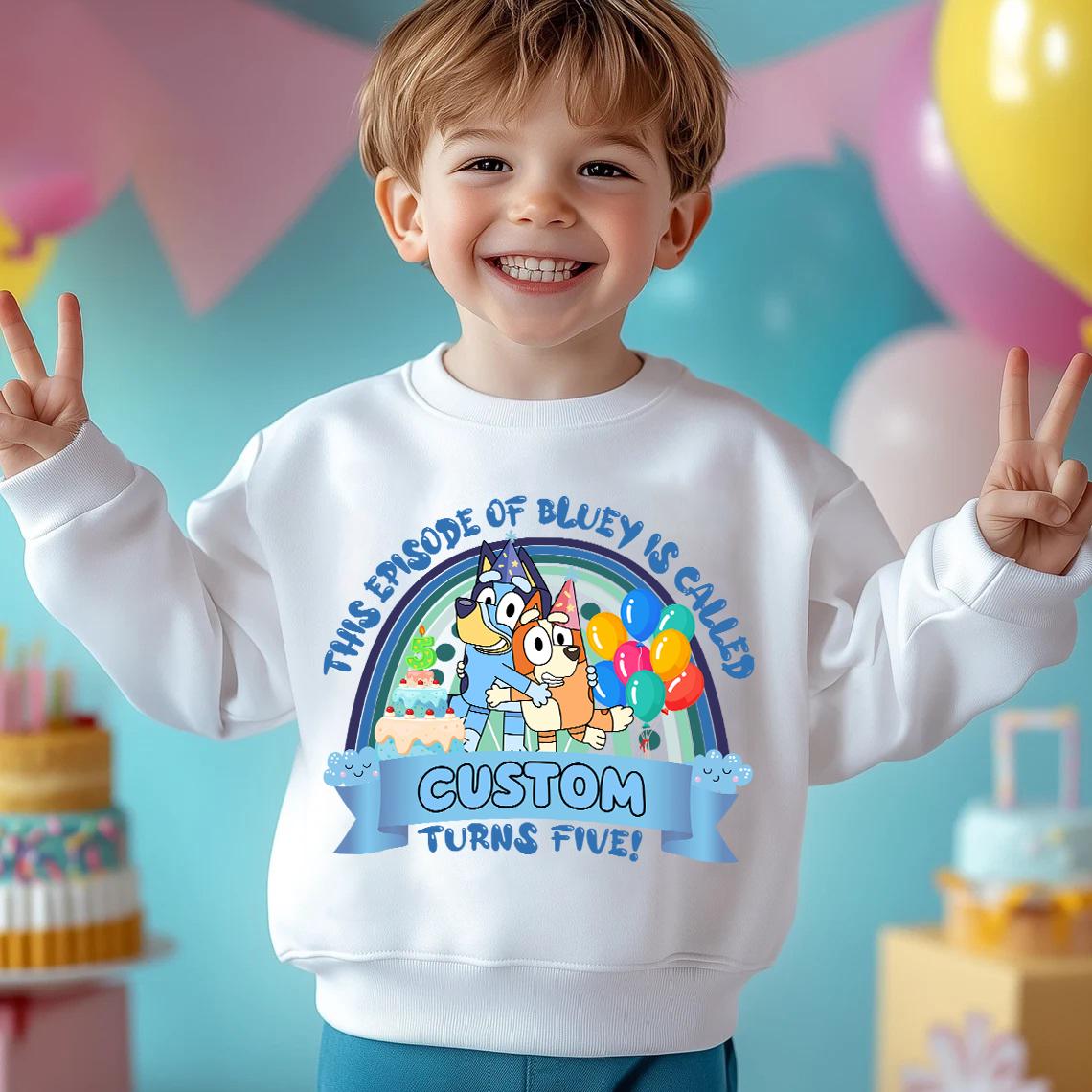 This Episode of Bluey is Called Turns Five PNG, Bluey Birthday, My ...