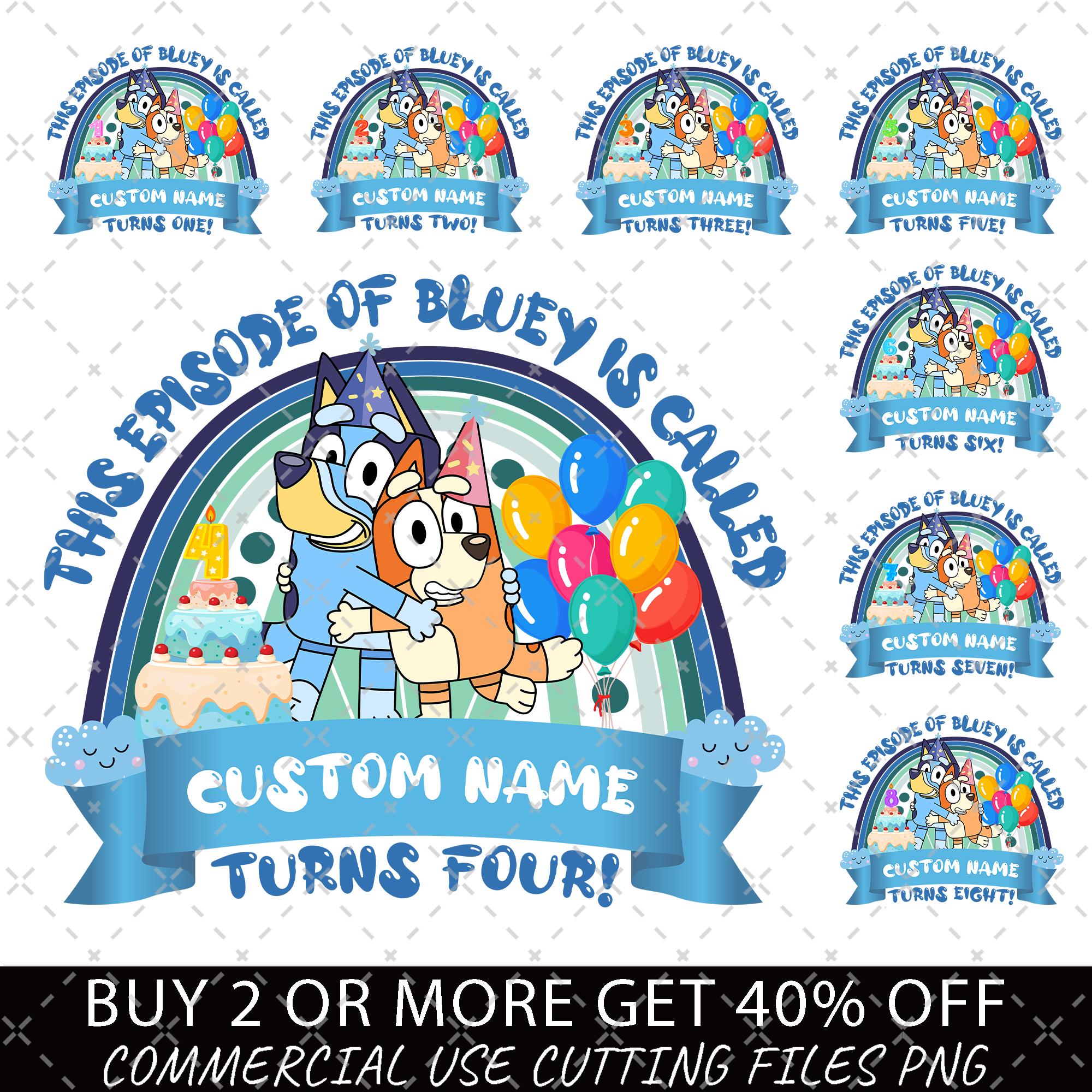 Bluey Birthday Png, My Birthday Png, Birthday Party Png, Birthday Gifts ...