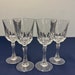 Cut Glass Wine Glasses, Set of 4, Ornate White Wine Glasses, Cut Glass ...