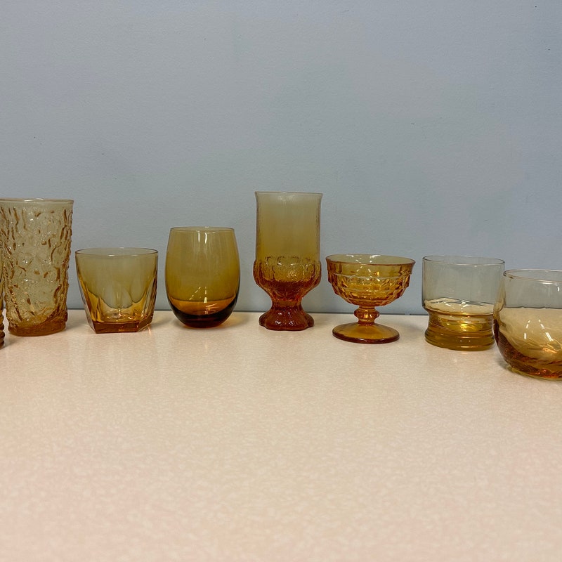 Amber Glassware - Etsy