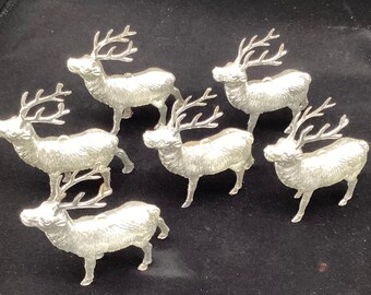 Silver Reindeer - Etsy
