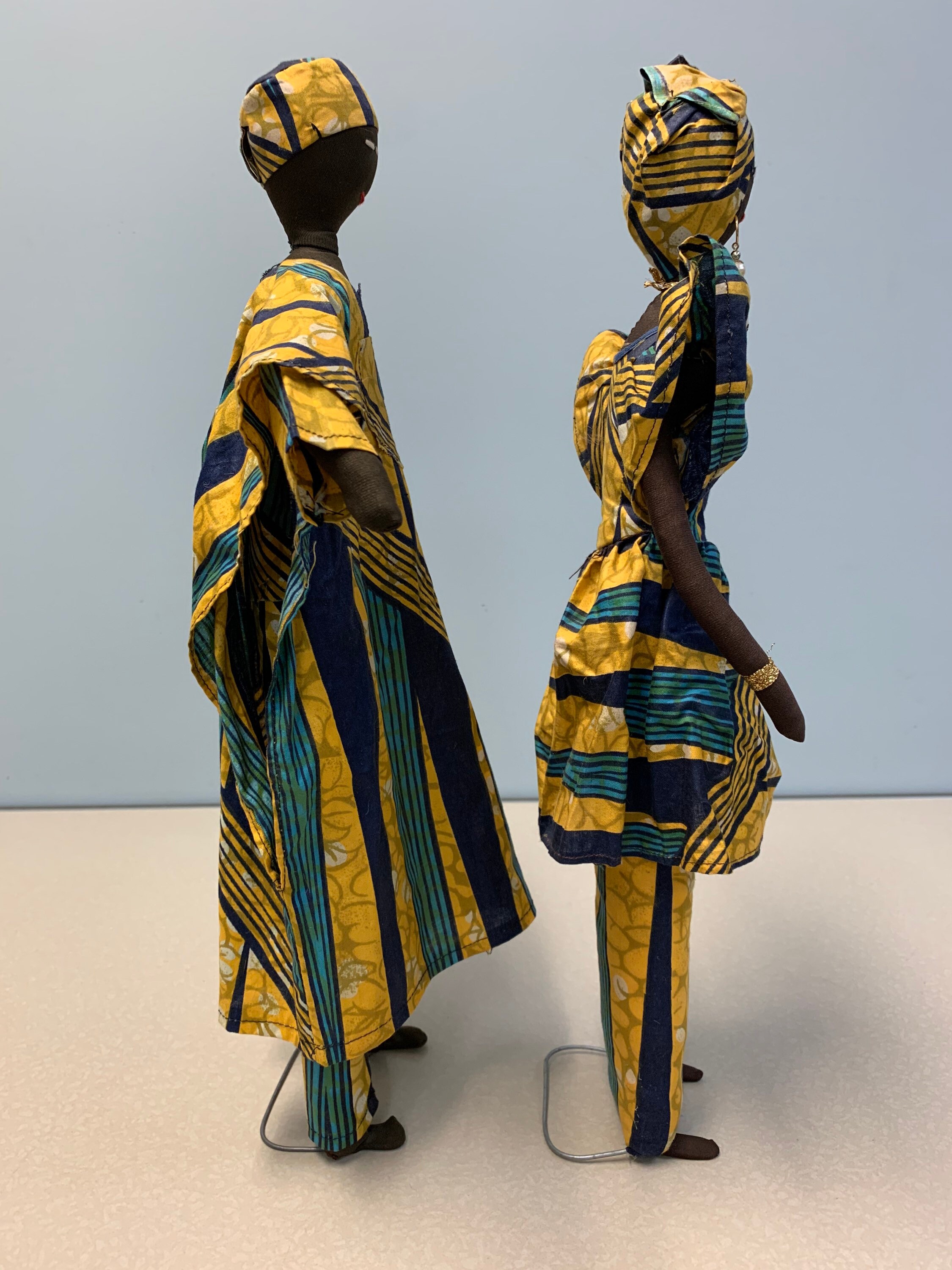 African Folk Art Dolls 19 Posable Traditional Tribal Vintage Fabric ...