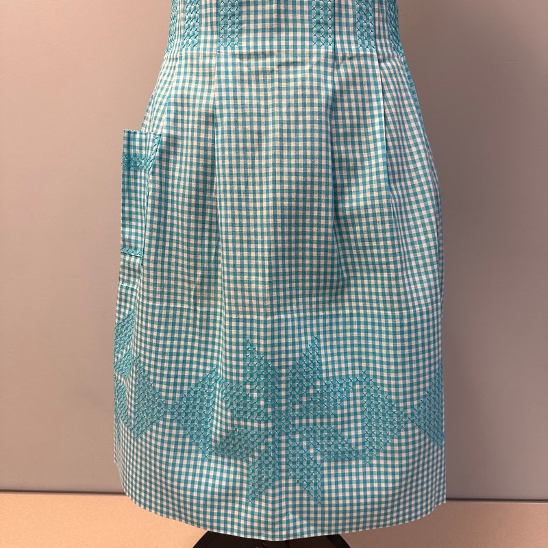 Gingham Check Apron - Etsy