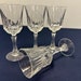 Cut Glass Wine Glasses, Set of 4, Ornate White Wine Glasses, Cut Glass ...