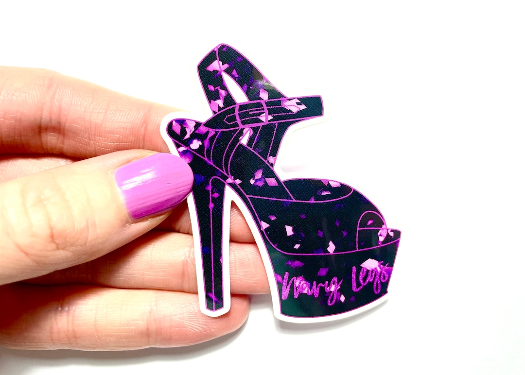 Pleaser Heels Sticker || Wavy Legs Pole Dance Heels Sticker Pole ...