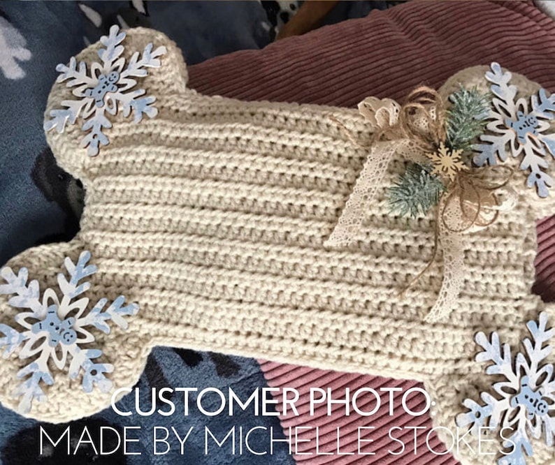 Dog Bone Stocking CROCHET PATTERN - Etsy