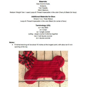 Dog Bone Stocking CROCHET PATTERN - Etsy