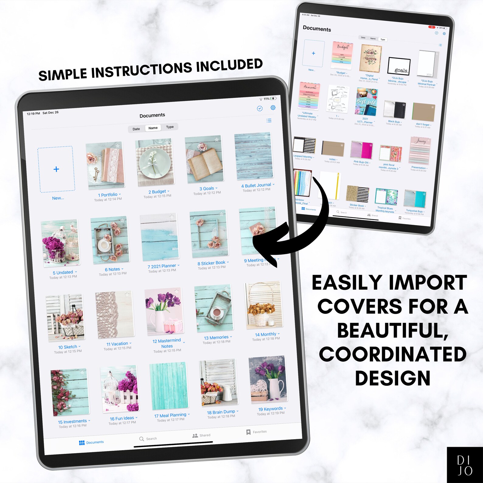 Digital Notebook Covers Farmhouse Journal Digital Journal - Etsy