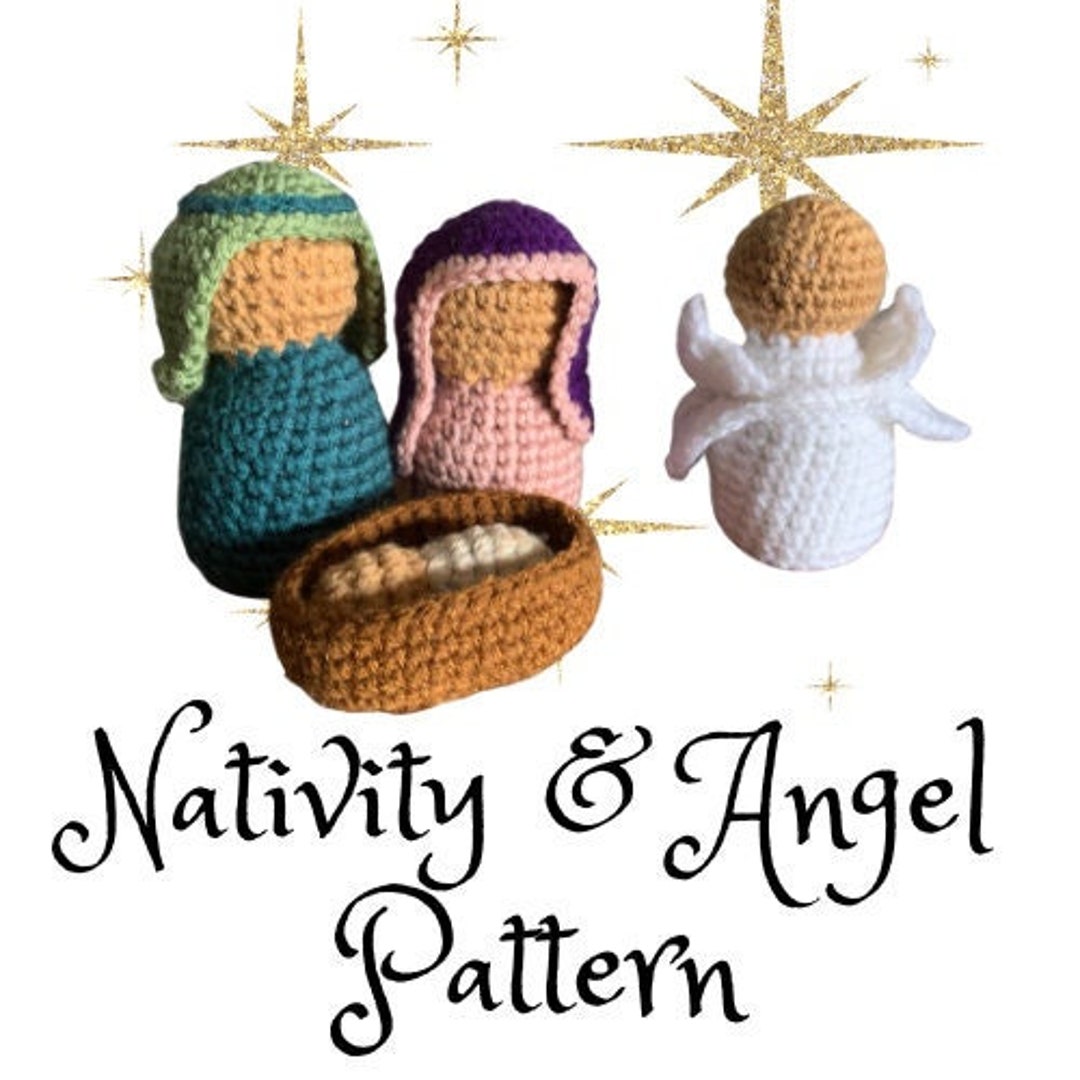 Crochet Nativity & Angel Pattern Combo - Etsy