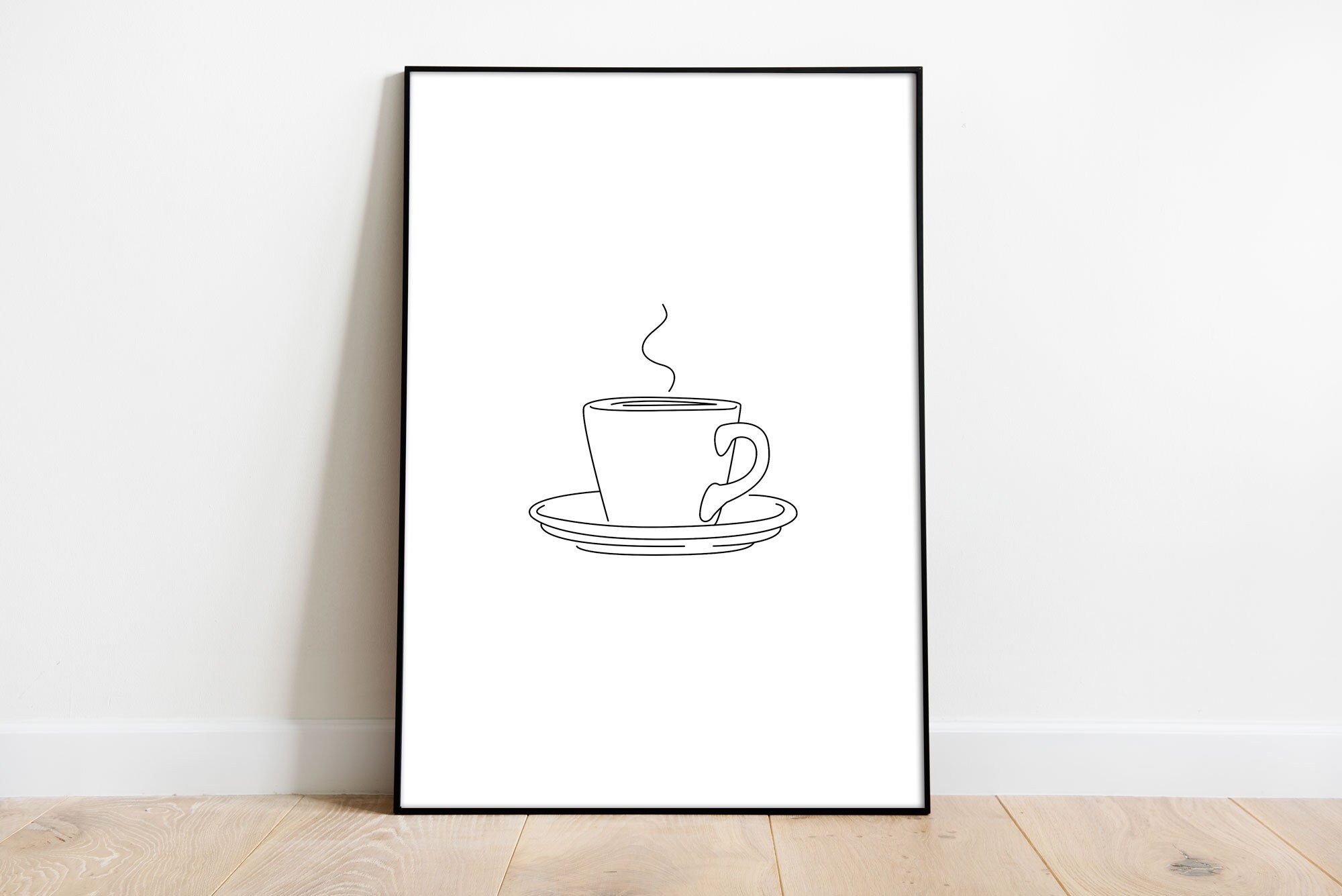 Printable Coffee Cup Wall Art Poster Kitchen Decor Coffee Cup Art for ...