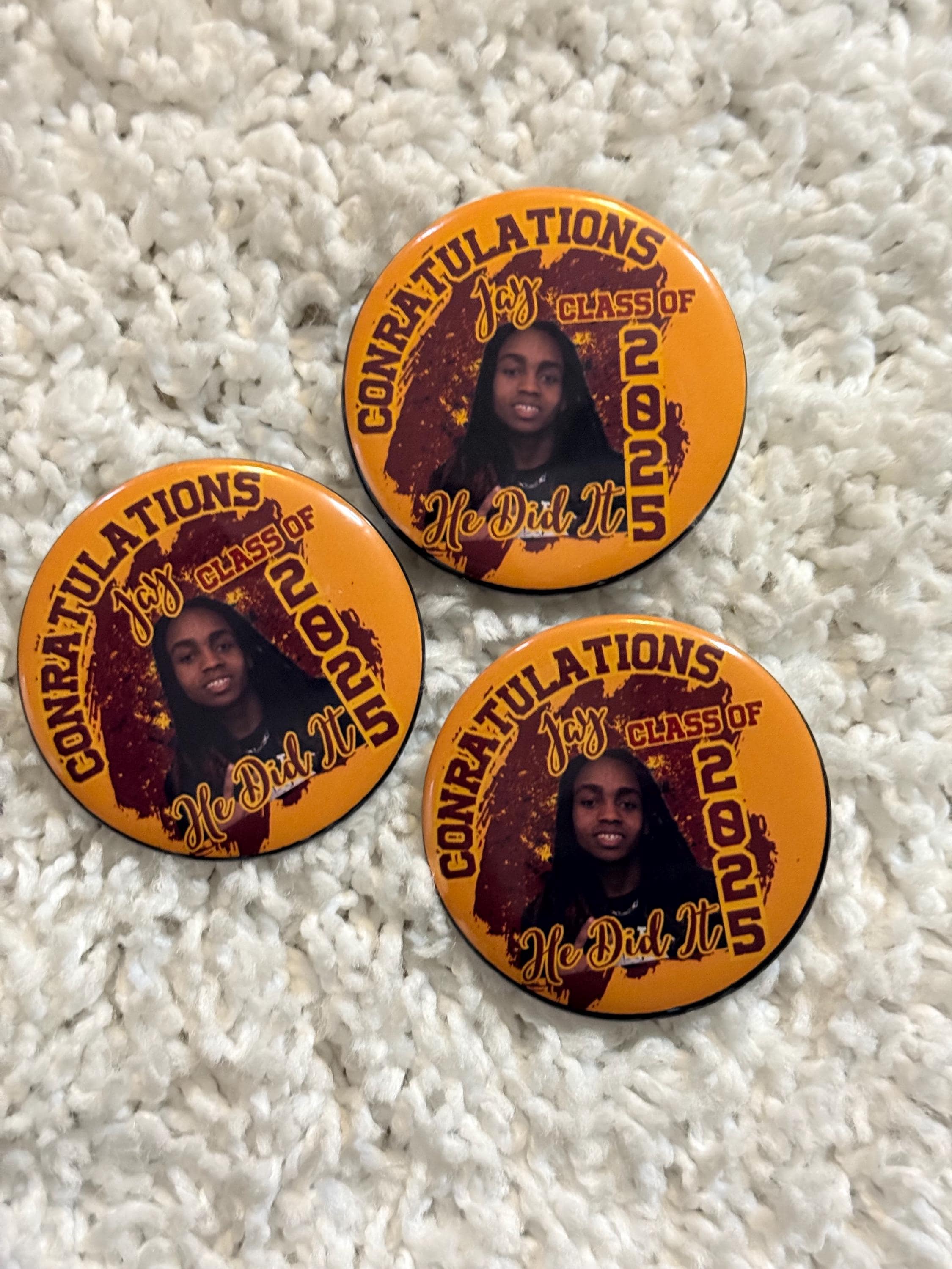 Custom Photo Buttons, Memorial, Birthday, Graduation, Keepsake - Etsy