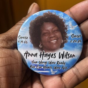 Custom Photo Buttons, Memorial, Birthday, Graduation, Keepsake - Etsy