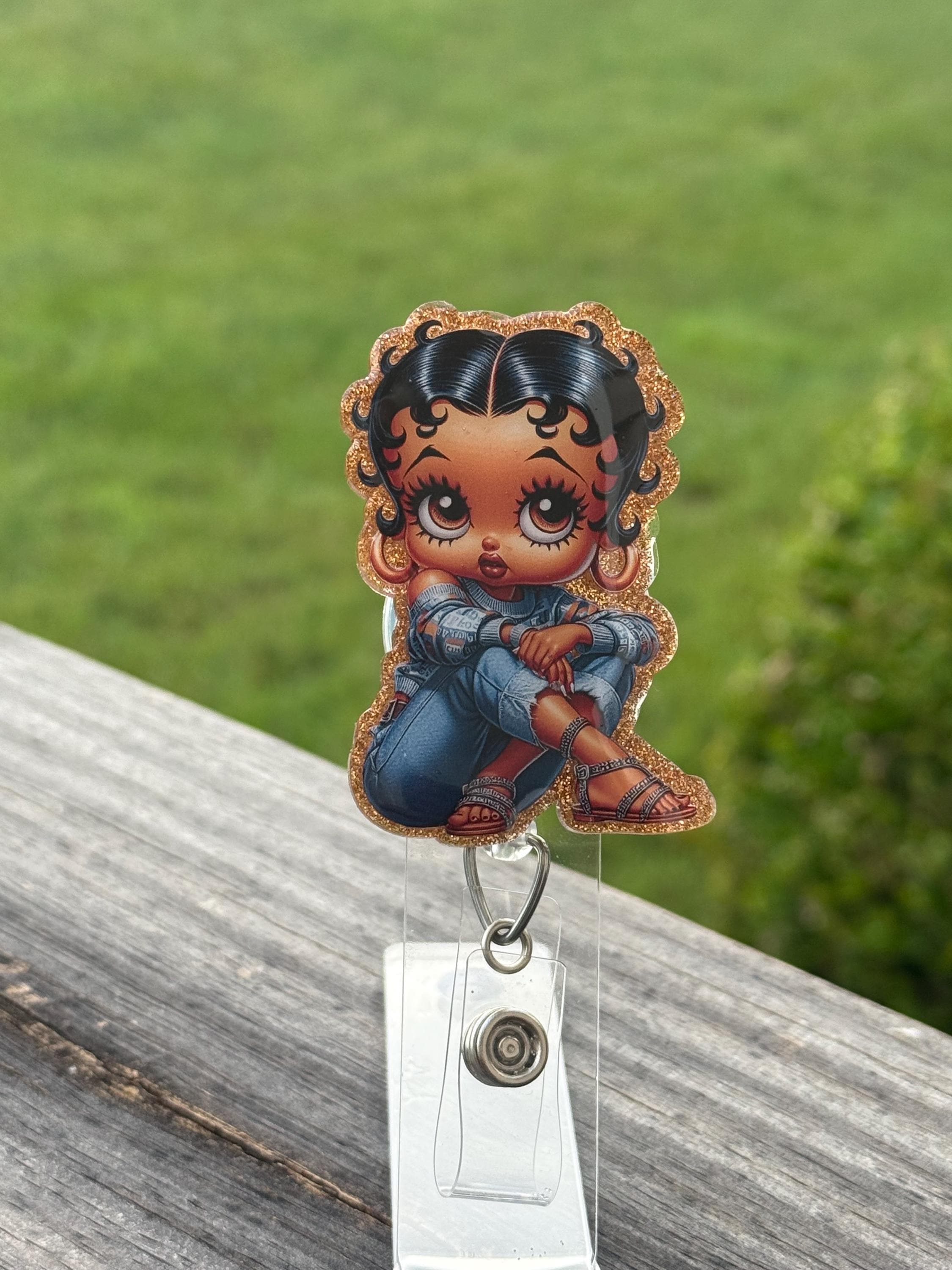 Baddie Betty Boop Badge Reel - Etsy