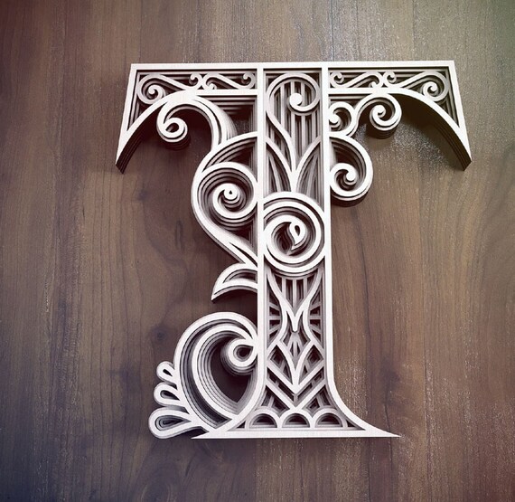 Letters Alphabet Personalized Multi-layer Wall Decor - Etsy