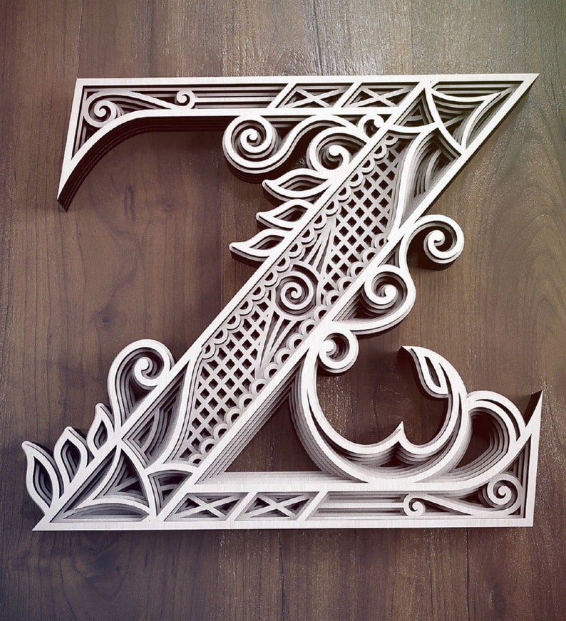 Letters Alphabet Personalized Multi-layer Wall Decor - Etsy