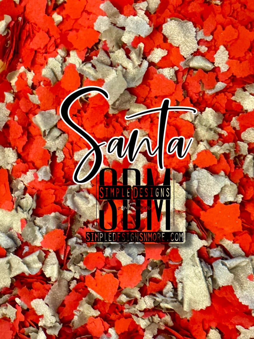 Santa Screen Print Confetti: Garment T-shirt Decoration - Etsy