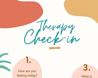 Therapy Check in Sheet - Etsy