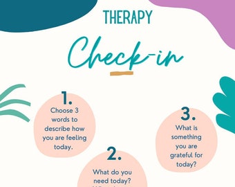 Therapy Check-in Sheet - Etsy