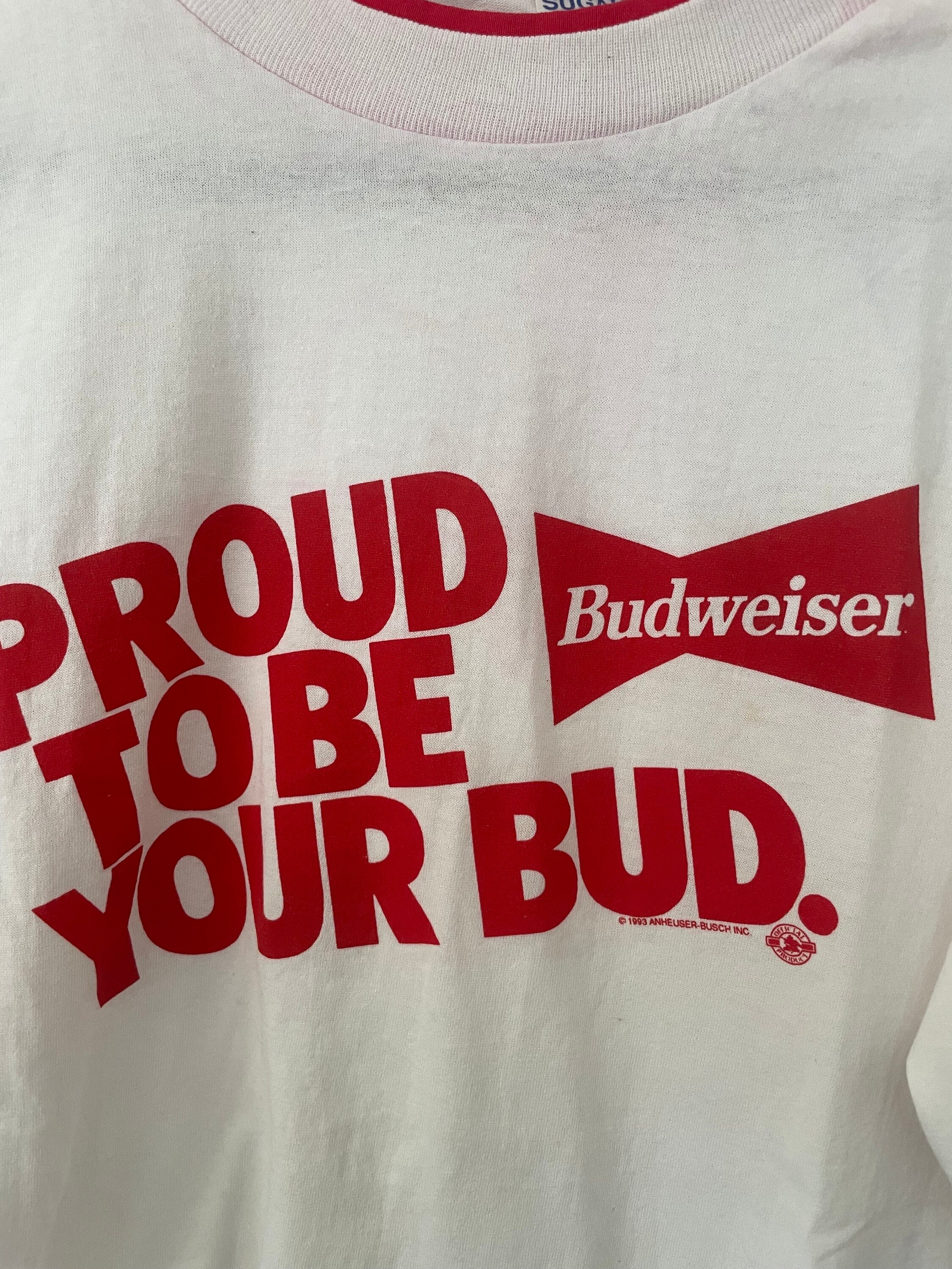 Vintage 1993 Proud to Be Your Bud Budweiser Beer Red and - Etsy