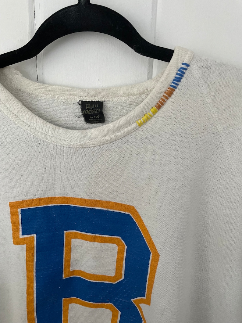 Vintage 70s B Beal Raiders Crewneck Sweatshirt With Hand-stitched ...
