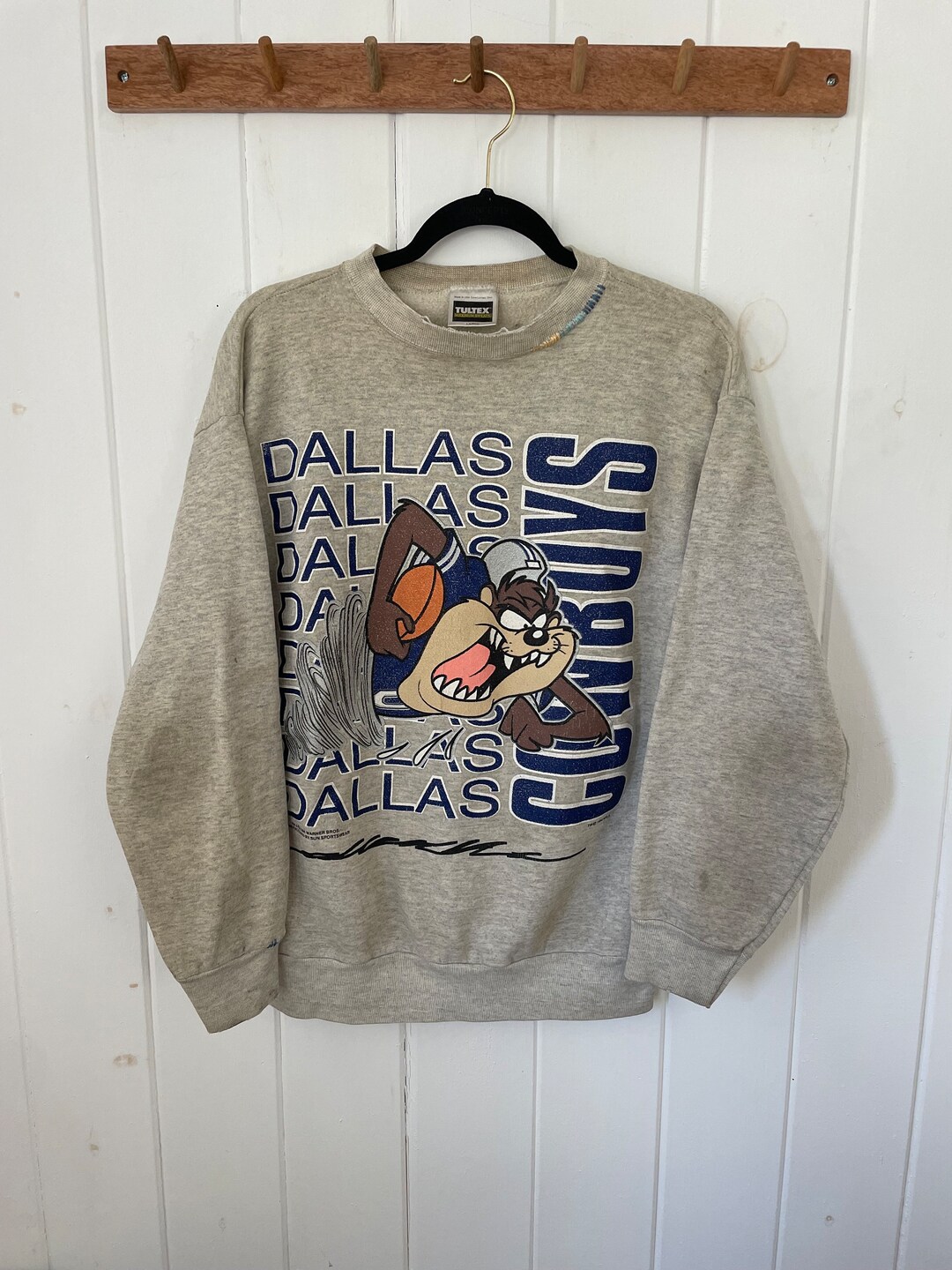 Vintage 1994 Dallas Cowboys X Taz Crewneck Sweatshirt | Embroidery on ...