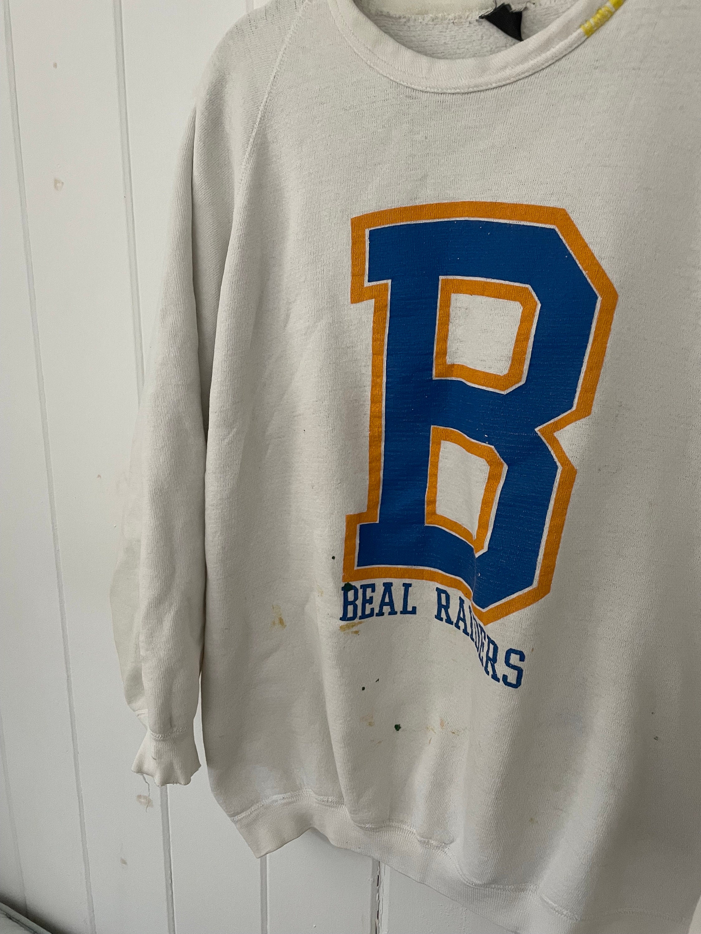Vintage 70s B Beal Raiders Crewneck Sweatshirt With Hand-stitched ...