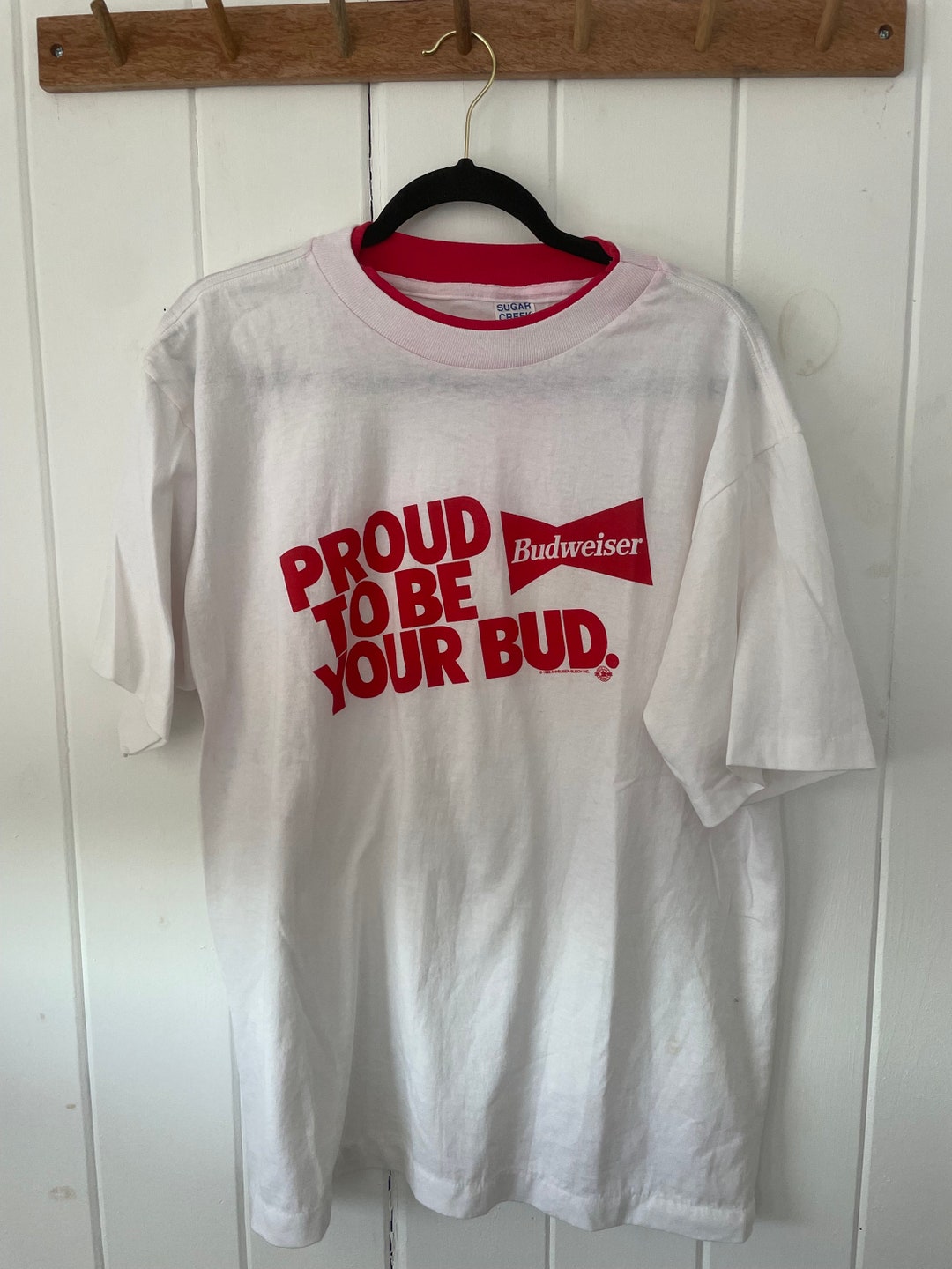 Vintage 1993 Proud to Be Your Bud Budweiser Beer Red and - Etsy