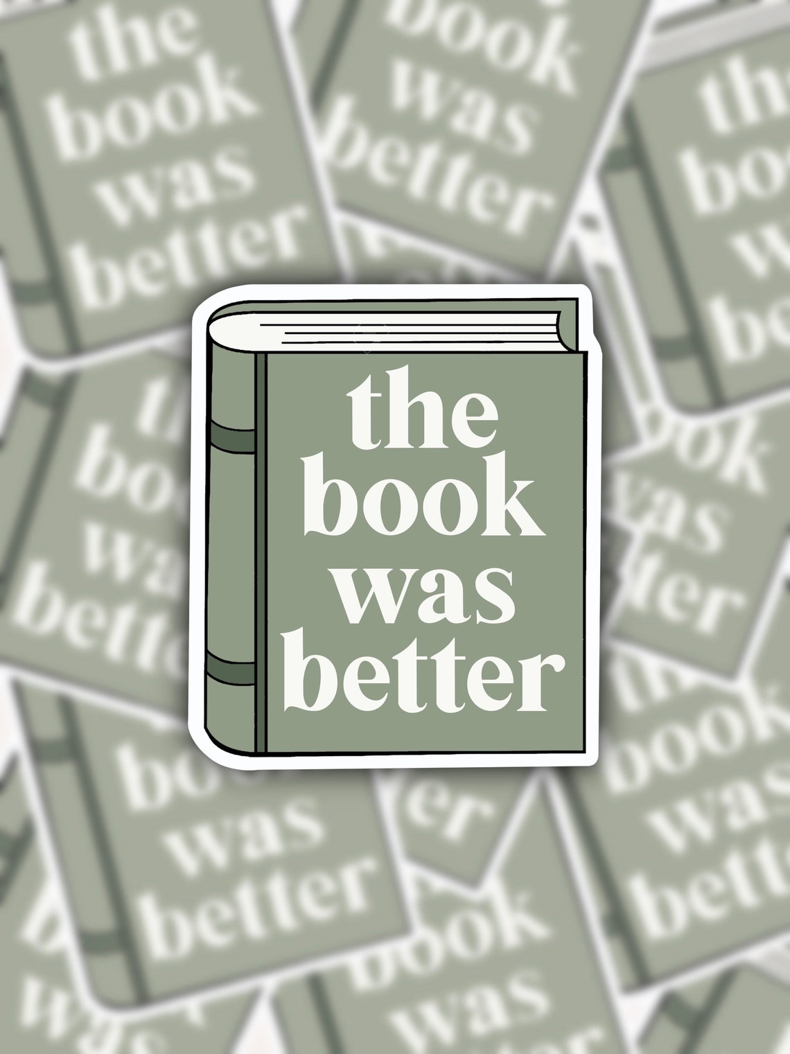 The Book Was Better Sticker Read More Books Sticker Book - Etsy