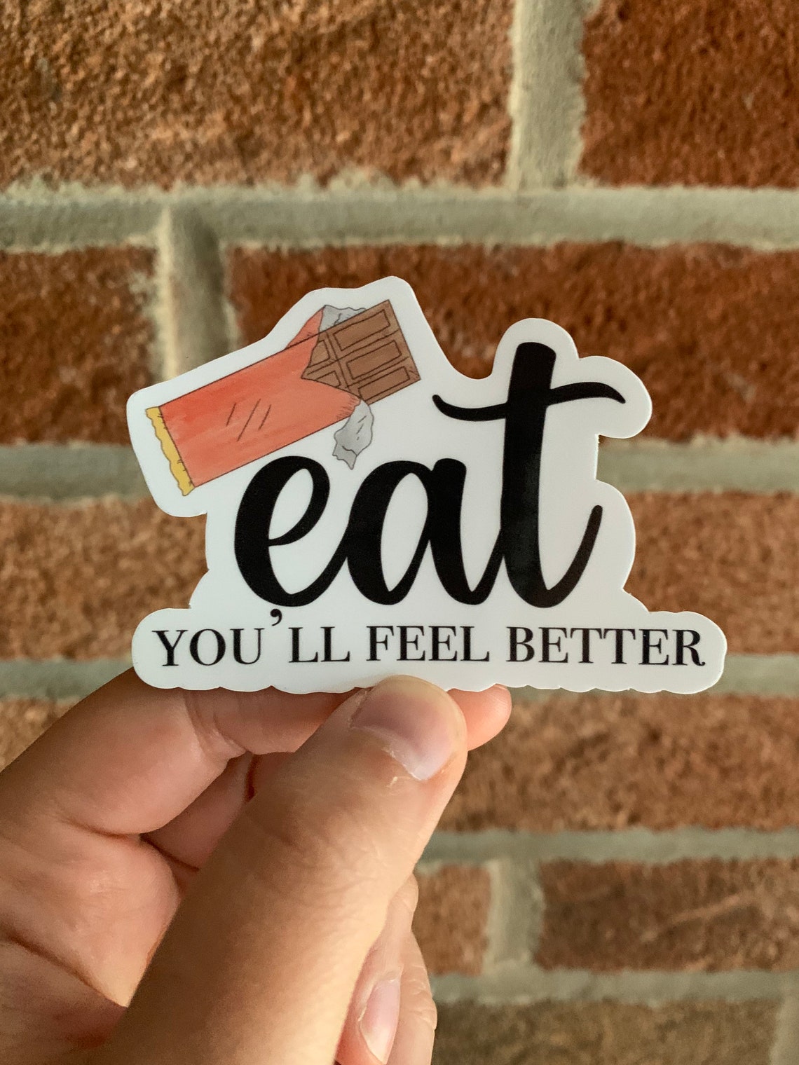 Eat Youll Feel Better Sticker Funny Magnet Gift Lupin - Etsy