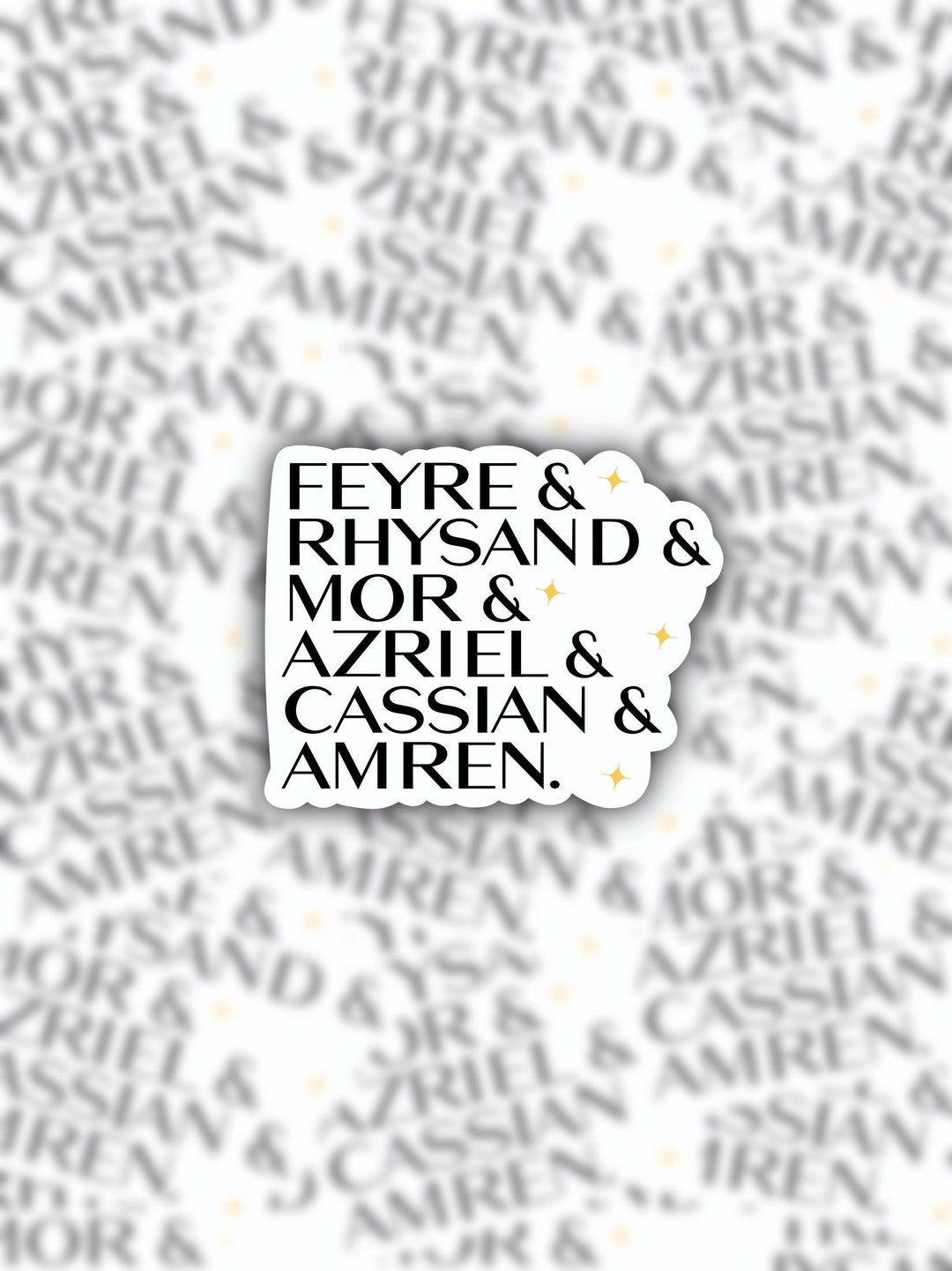 ACOTAR Sticker, Book Stack Sticker, Bookshelf Sticker, Book Lover ...