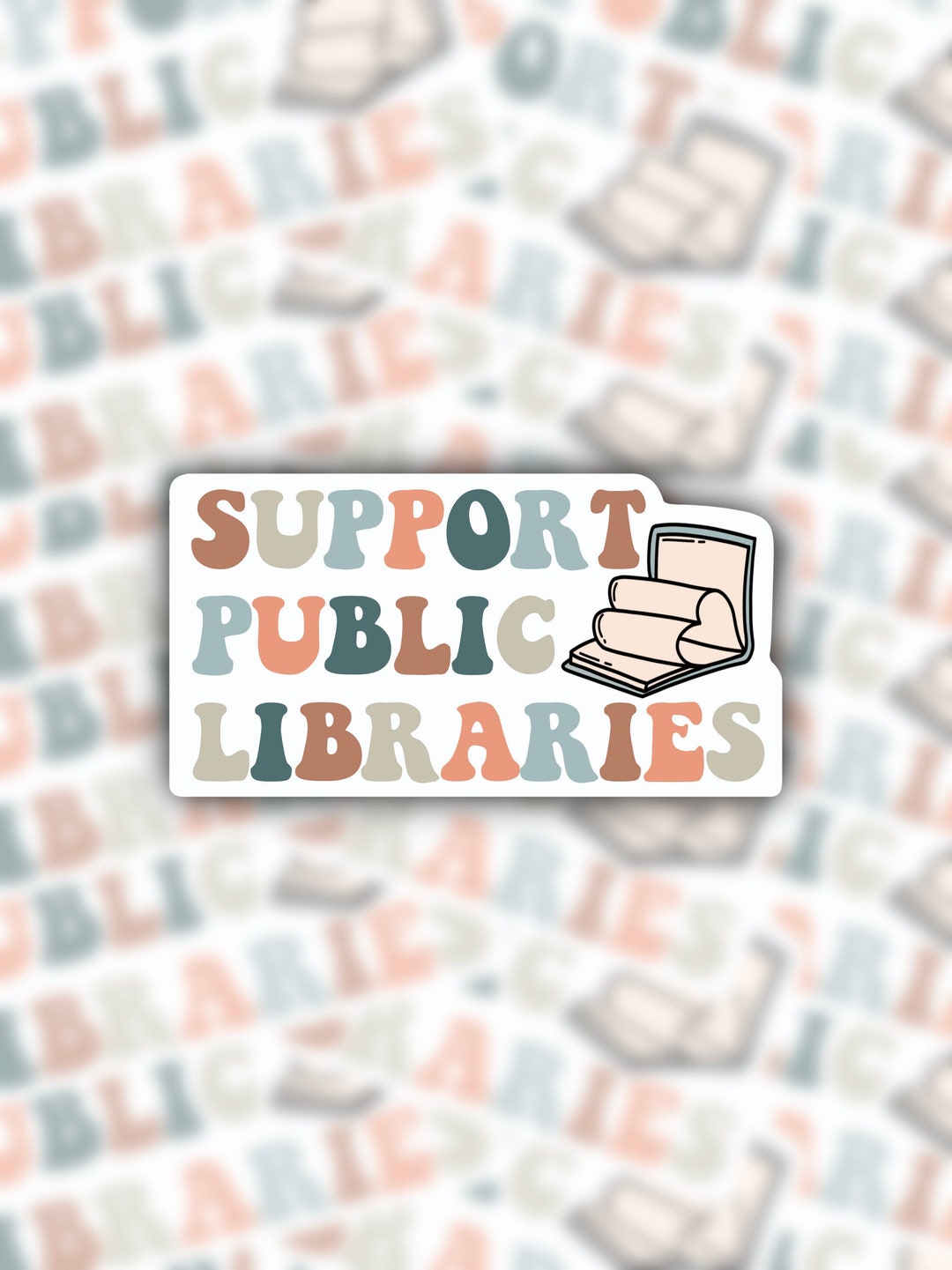 Library Sticker, Librarian Sticker, Librarian Gifts, Library Sign, Book ...