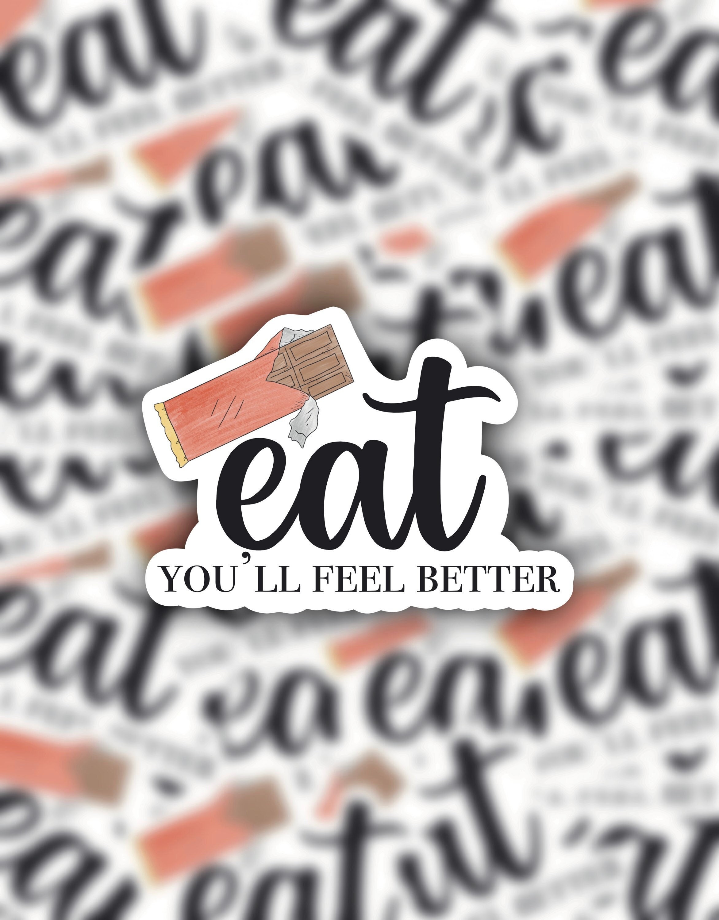 Eat Youll Feel Better Sticker Funny Magnet Gift Lupin - Etsy