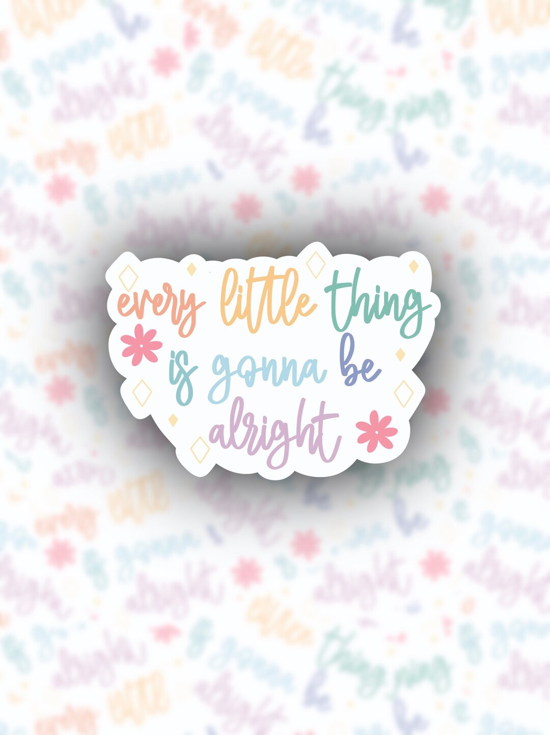 Every Little Thing is Gonna Be Alright Sticker, Reggae Music Sticker ...