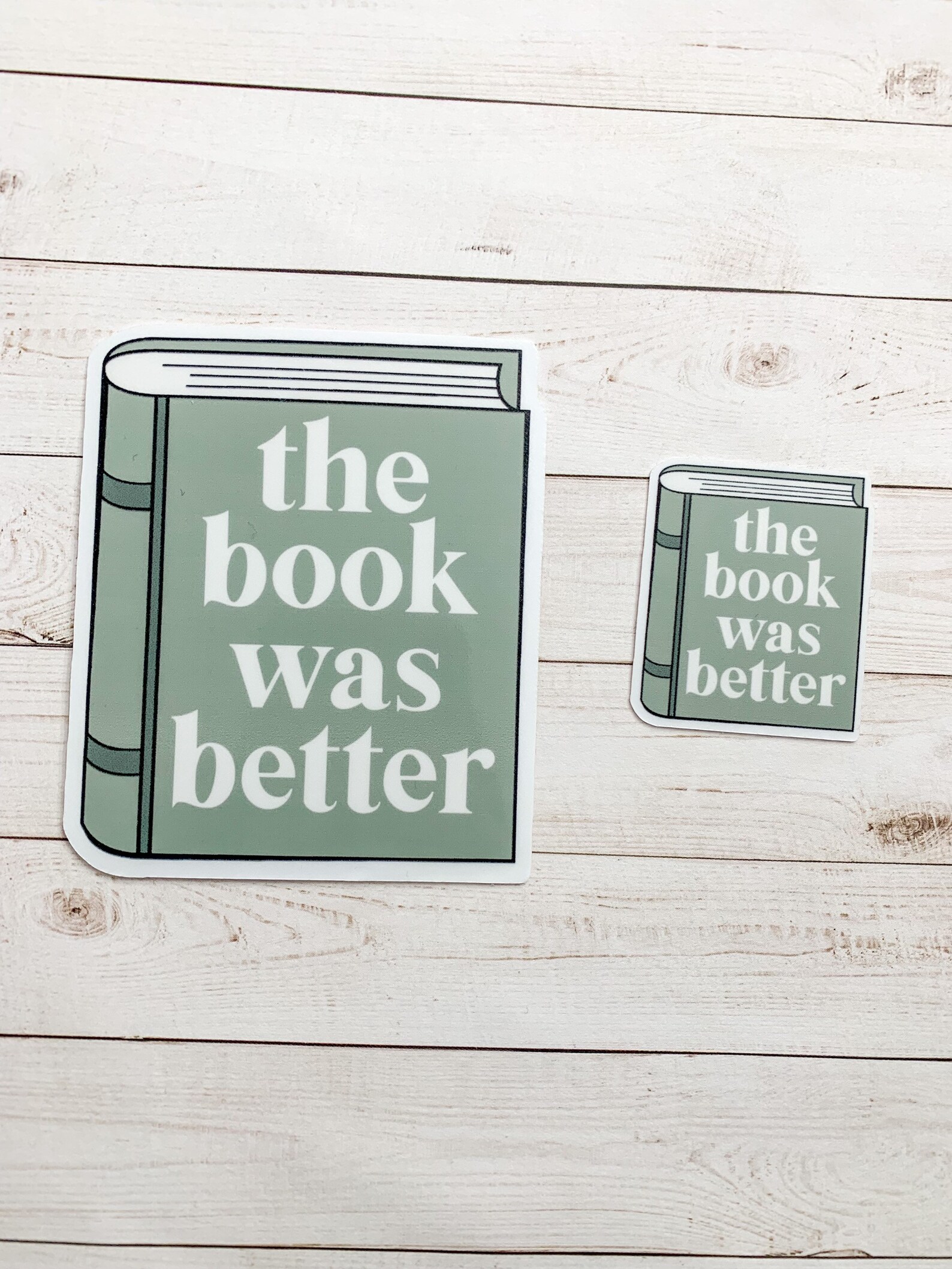 The Book Was Better Sticker Read More Books Sticker Book - Etsy