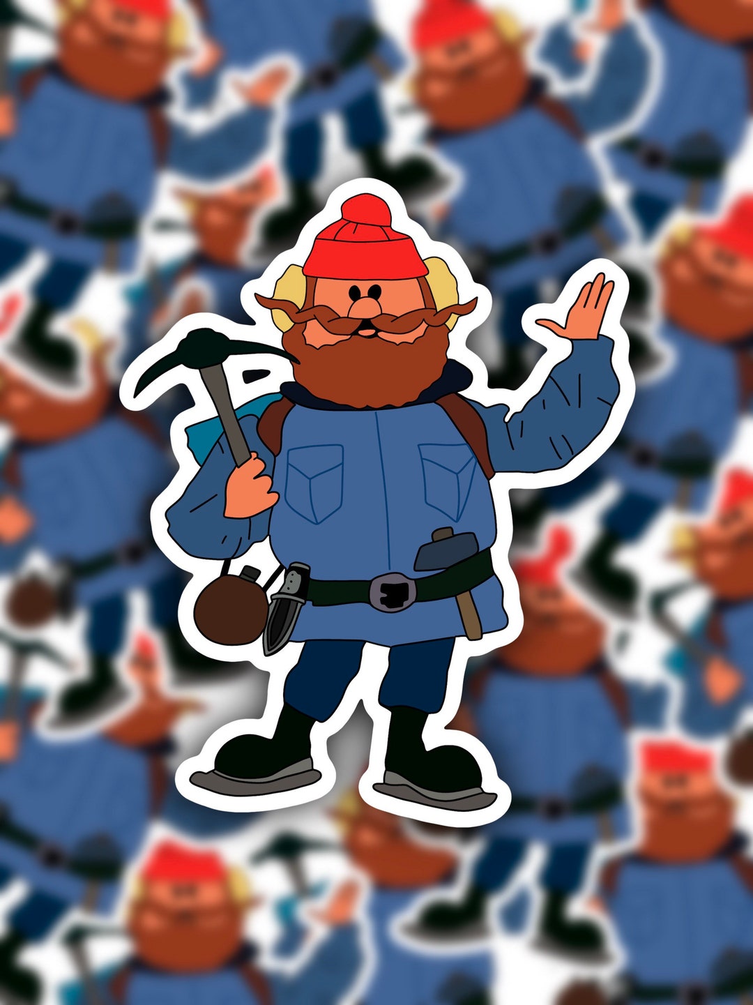 Yukon Sticker, Reindeer Sticker, Christmas Sticker, Santa Sticker ...