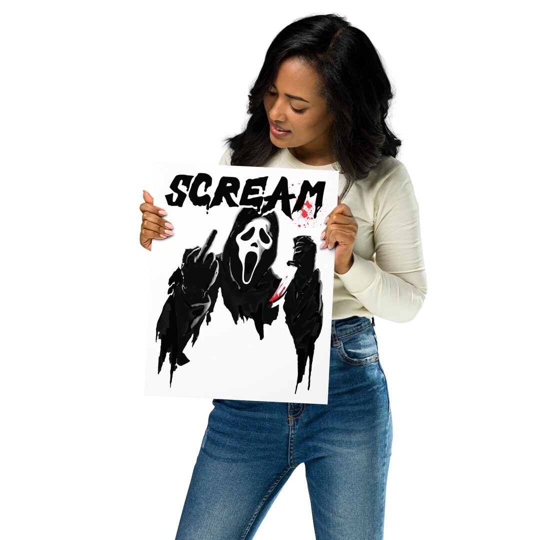 Ghostface Poster Print Haunt Your Walls With Spooky Decor and Horror ...