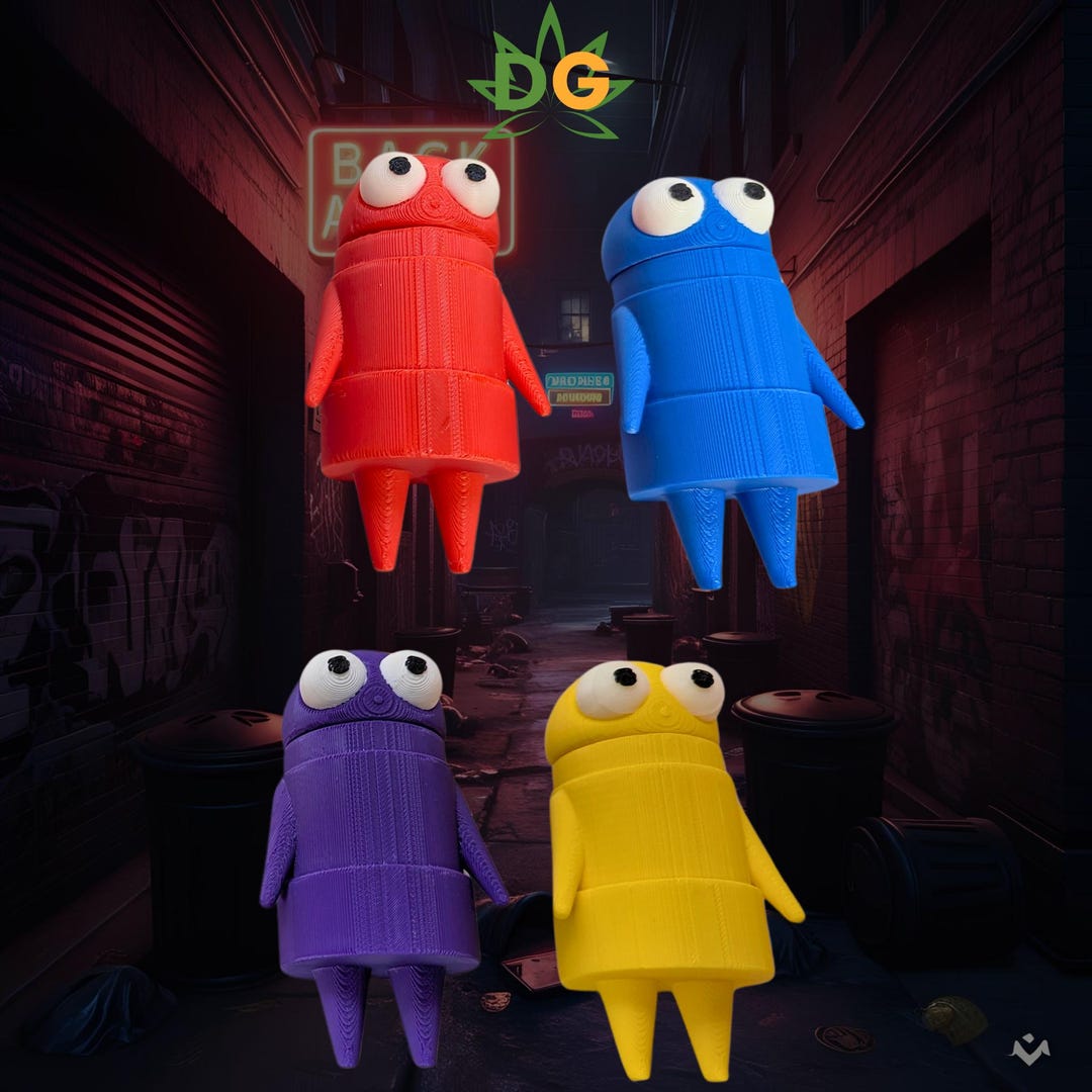 3D Printed R.E.P.O. Flexi Bot, Fidget Flexi Figure, 4 Color Choices ...