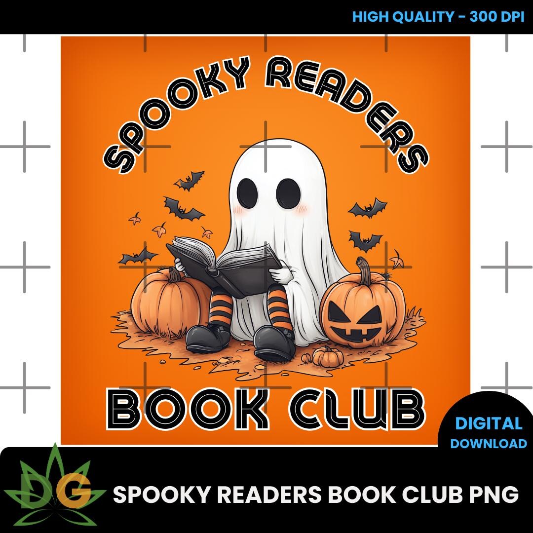 Vintage Spooky Readers Book Club PNG, Halloween Design, Adorable ...
