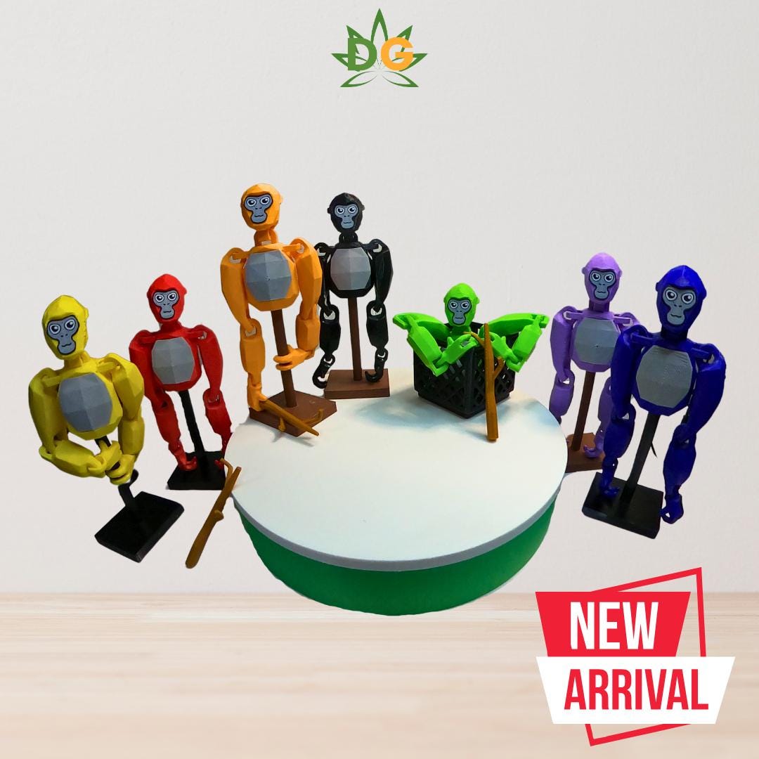 Gorilla Tag Articulating Toy 3D Printed Fidget, Stress Relief Toy for ...