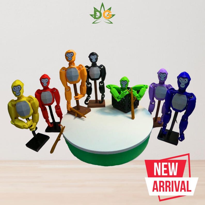 Gorilla Tag Articulating Toy 3D Printed Fidget, Stress Relief Toy for ...