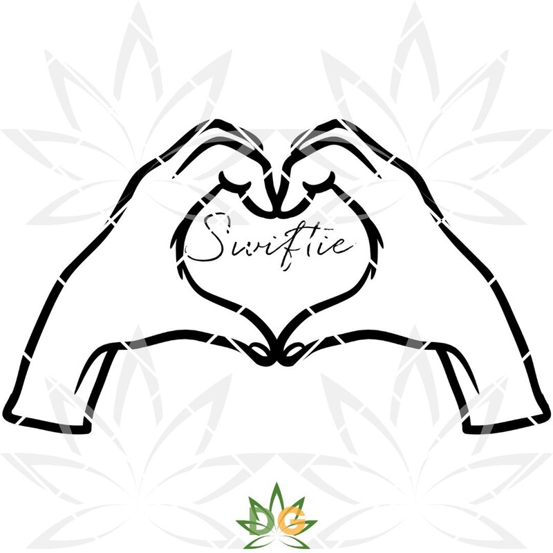 Swiftie Heart Hands Svg - Etsy