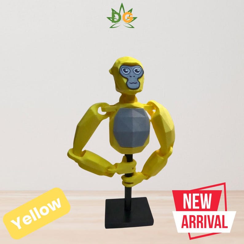 Gorilla Tag Articulating Toy 3D Printed Fidget, Stress Relief Toy for ...