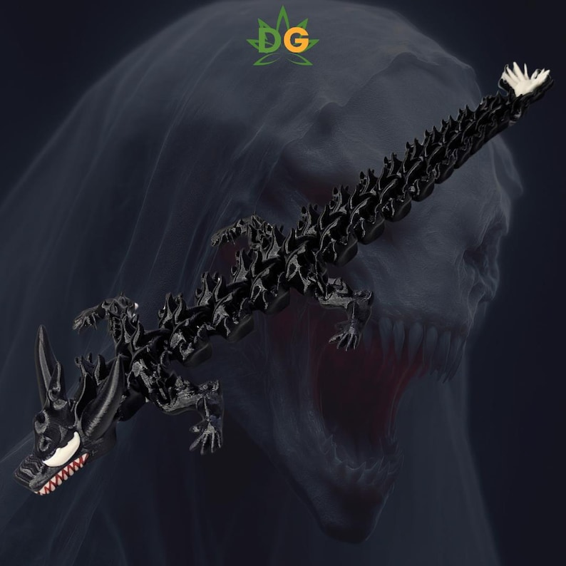 Unleash the Klyntar Venom Dragon Flexi Collectible Unique 3D Printed ...