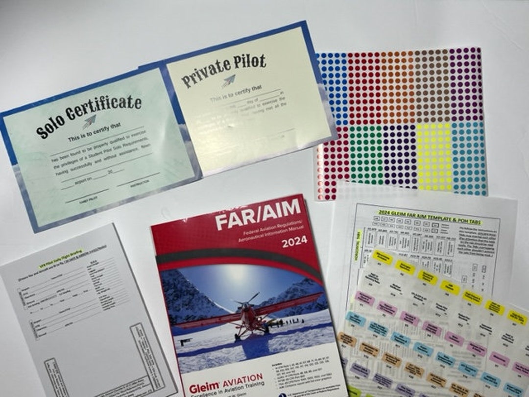 2024 GLEIM Far Aim Book and Tabs Including POH Tabs and Complimentary ...