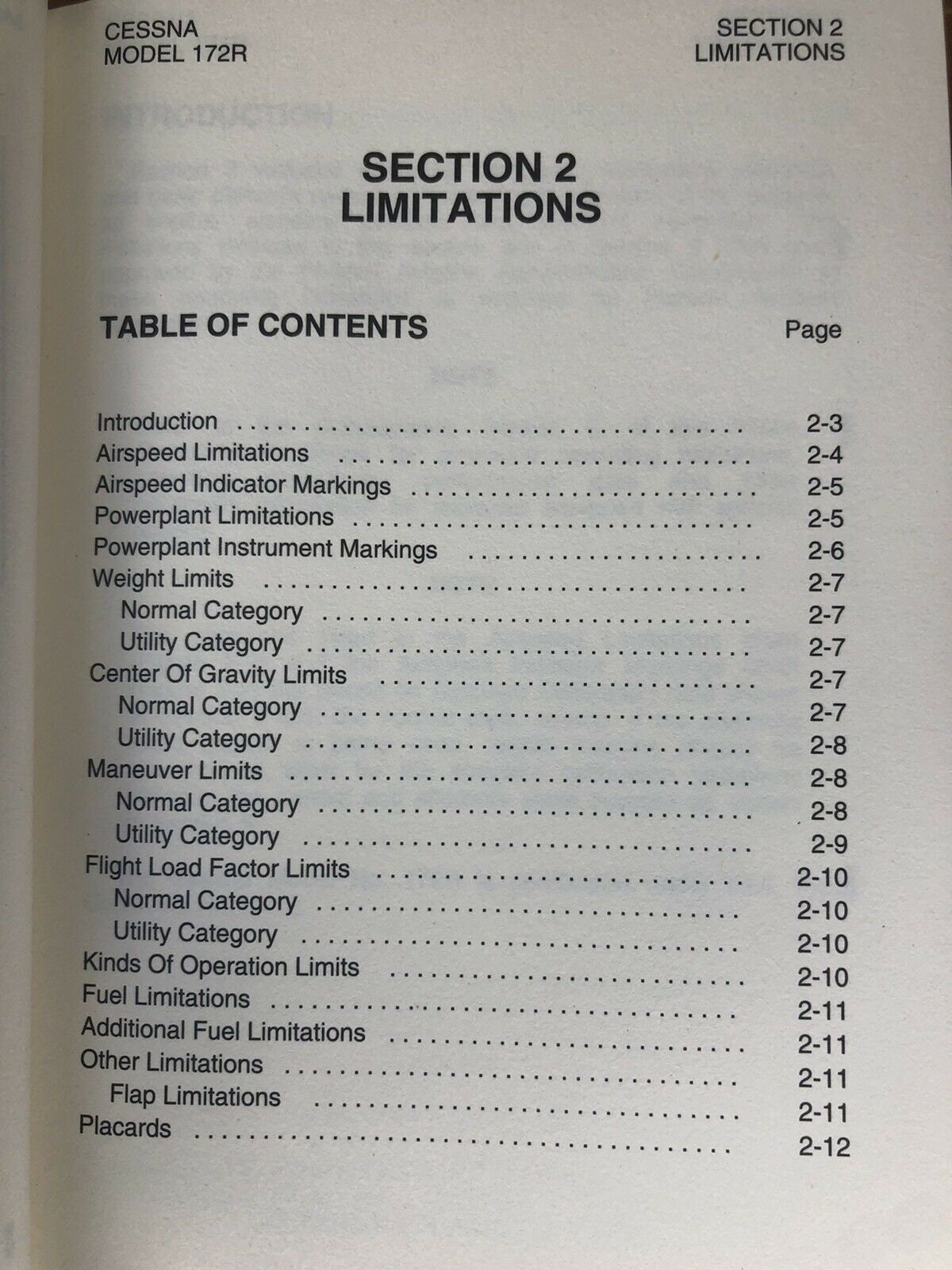 Cessna 172R Bundle Pilot Operating Handbook POH & Quick Reference ...