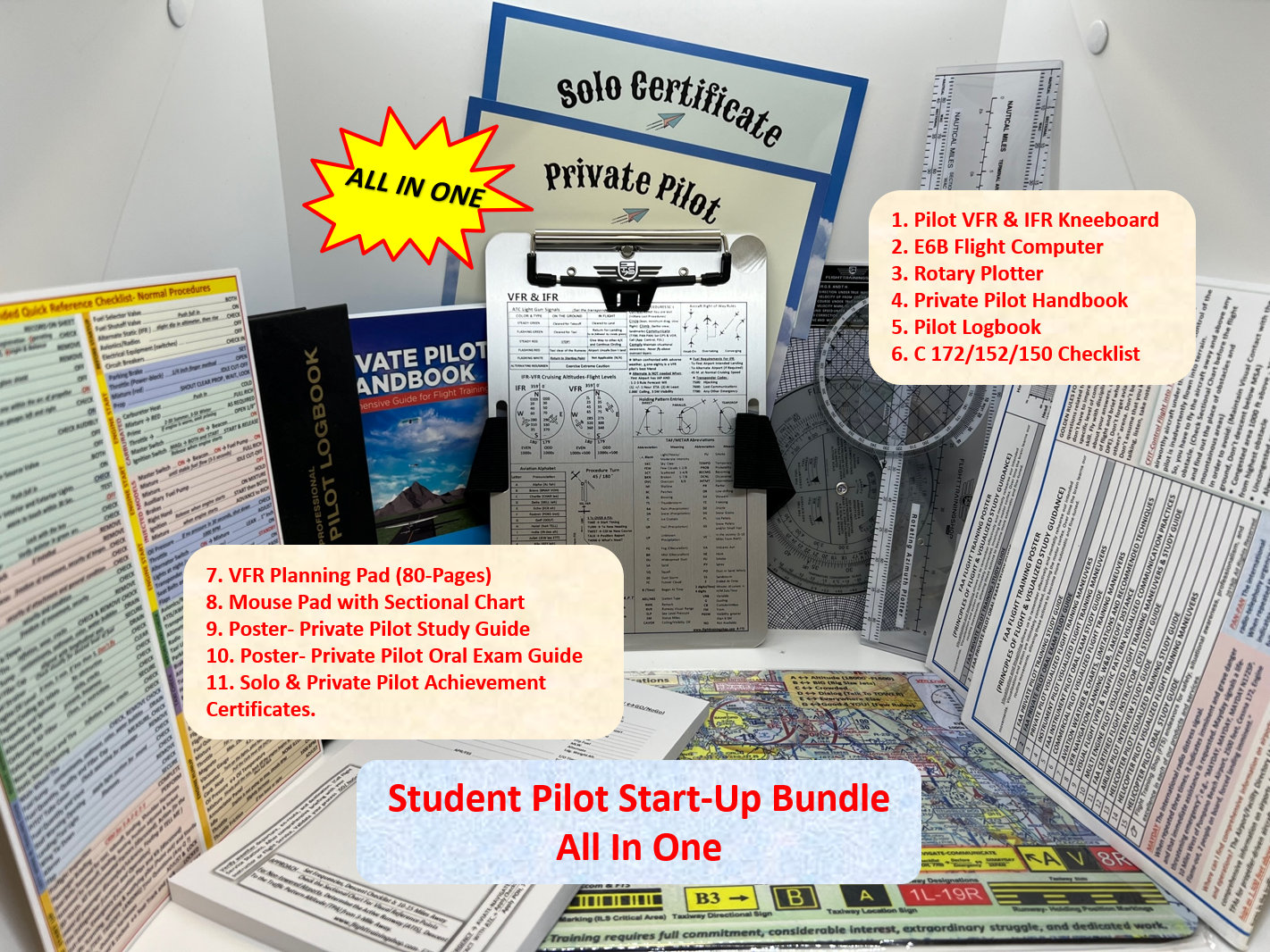 Private Pilot Flight Training Start-up Bundle ↔ ALL IN ONE for Student ...