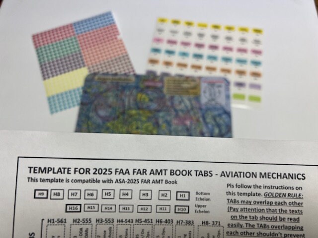 2025 Asa Far Amt Tabs for Aviation Technicians, Aviator Mouse PAD ...
